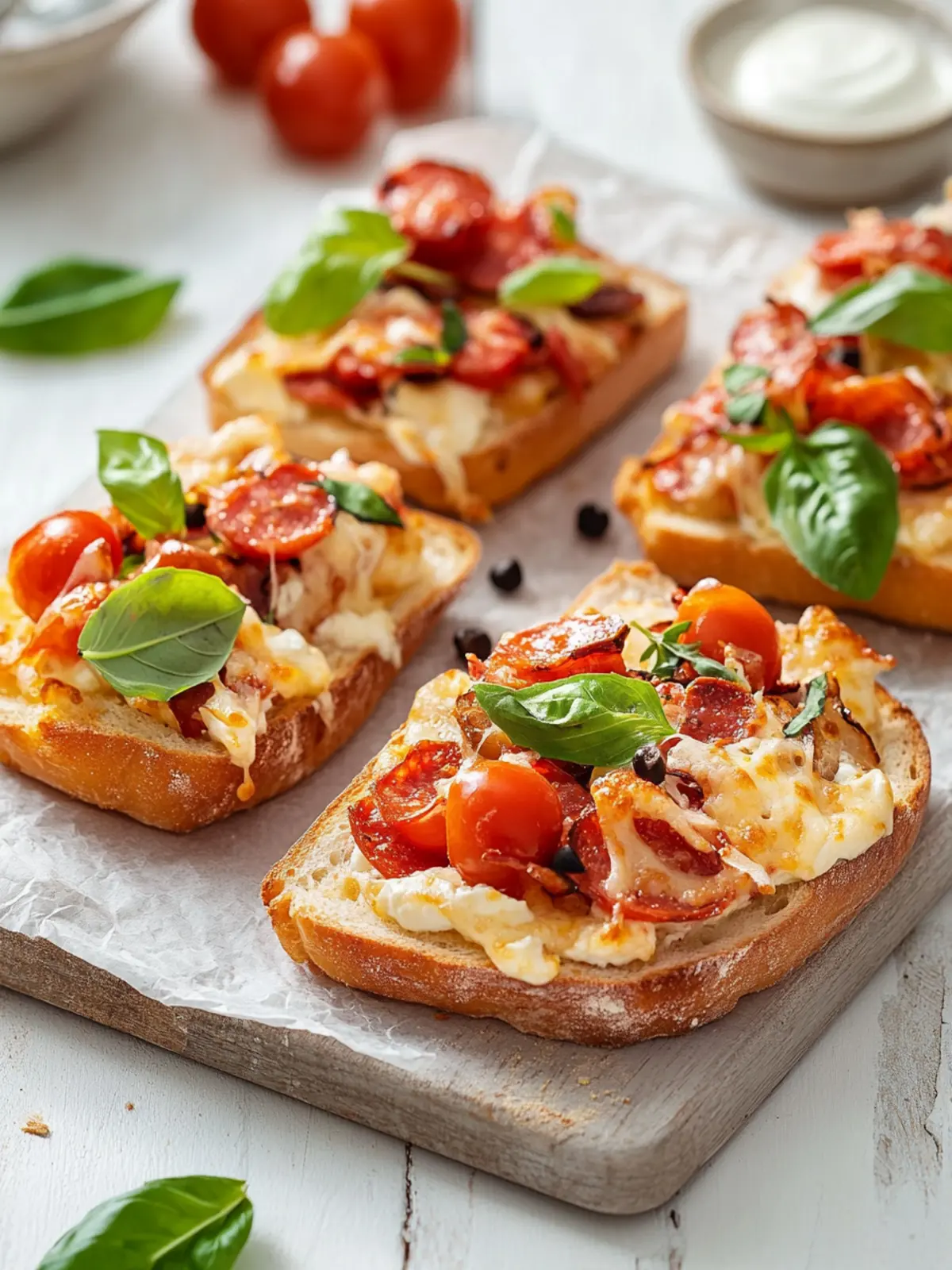 Pizzabrötchen mit Crème Fraîche Rezept: Perfekter Snack für Feste